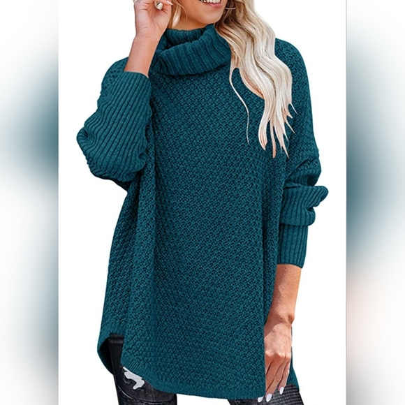 MEROKEETY | Sweaters | Merokeety Womens Turtleneck Long Sleeve Tunic ...